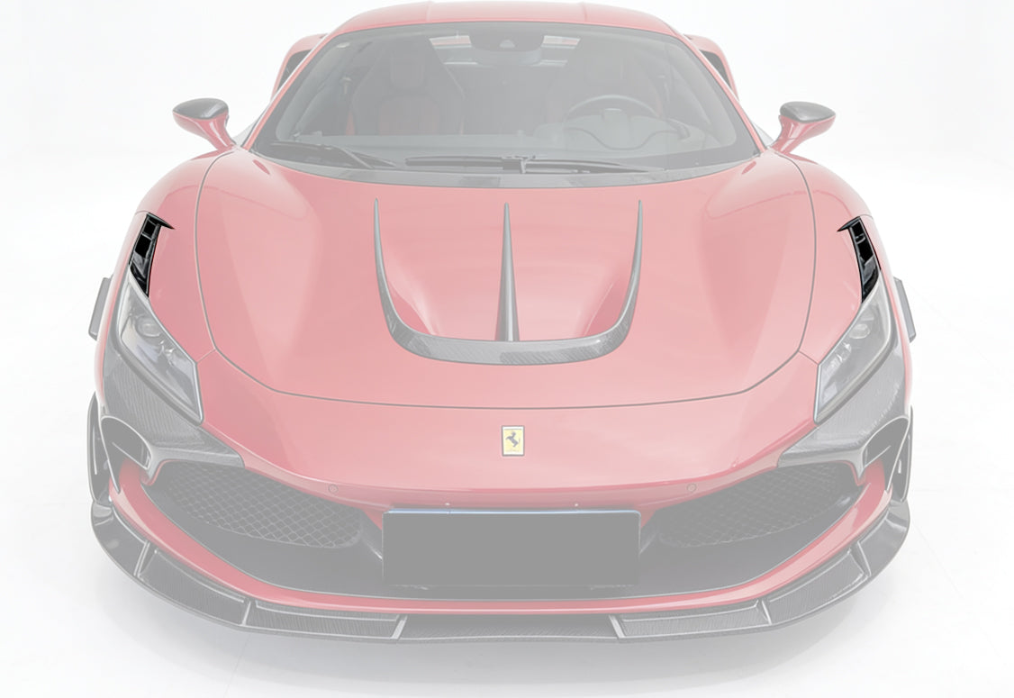 2019-2024 Ferrari F8 MSY Style Autoclave Carbon Fiber Headlights Vents ...