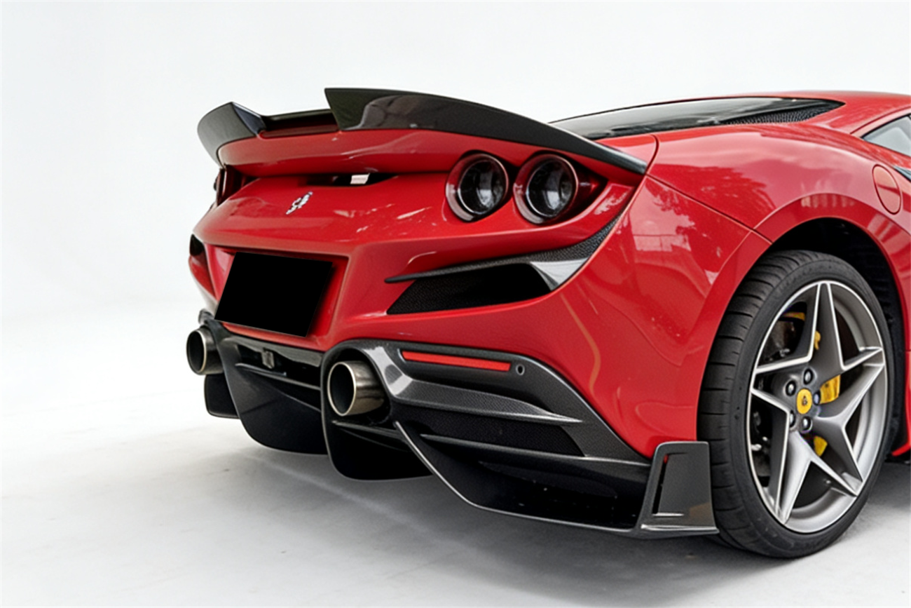 2019-2024 Ferrari F8 MSY Style Autoclave Carbon Fiber Rear Diffuser ...