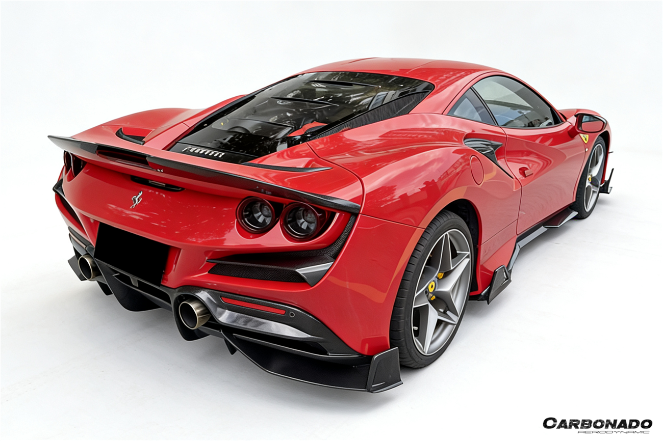 2019-2024 Ferrari F8 MSY Style Autoclave Carbon Fiber Rear Diffuser ...