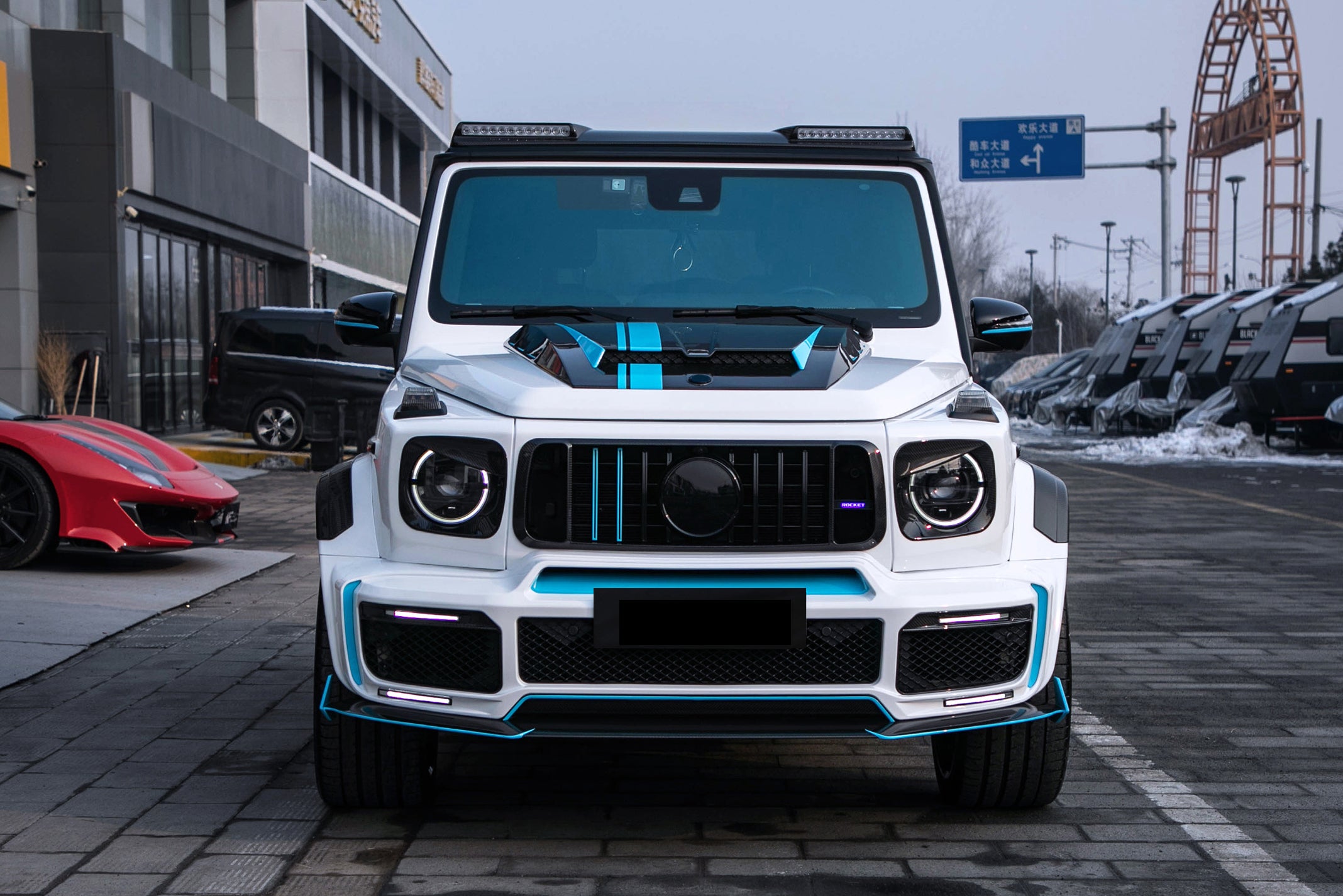 2018-2024 Mercedes Benz G63 AMG W464 G-Wagen BR-G900 Style Dry Carbon ...