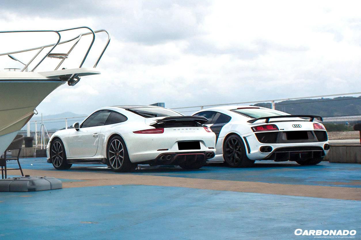 2006-2015 Audi R8 V8 V10 Coupe Spyder DPGT Style Rear Bumper With Exha ...