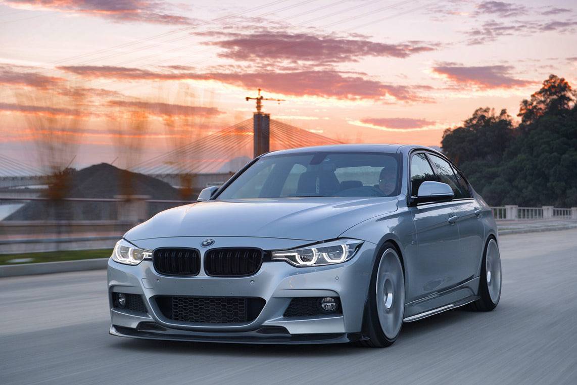 2011-2019 BMW 3 Series F30 F35 M-Tech GV Style Carbon Fiber Front Lip ...