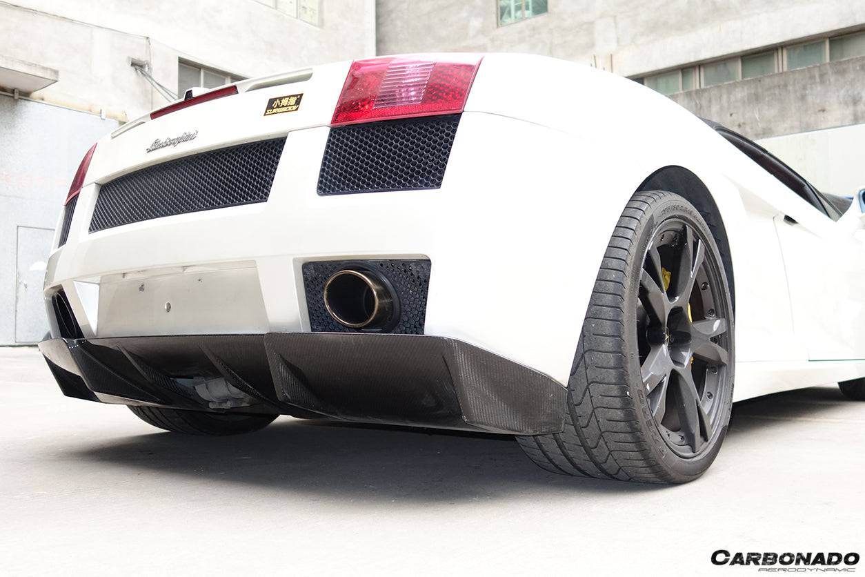 2004-2008 Lamborghini Gallardo OEM Style Carbon Fiber Rear Diffuser ...