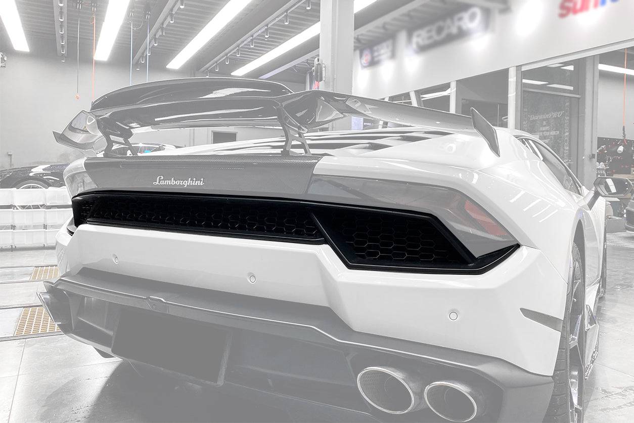2015-2020 Lamborghini Huracan LP580 OE Style Carbon Rear Bumper Grille ...