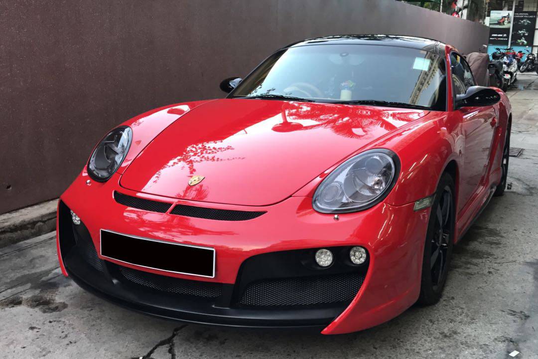 2005-2008 Porsche Cayman/Boxster 987 TA Style Front Bumper w/LED Light ...