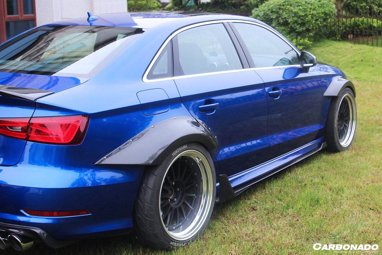 2013-2016 Audi S3 A3 Sline Sedan BKSS Style Carbon Fiber Wide Fender ...