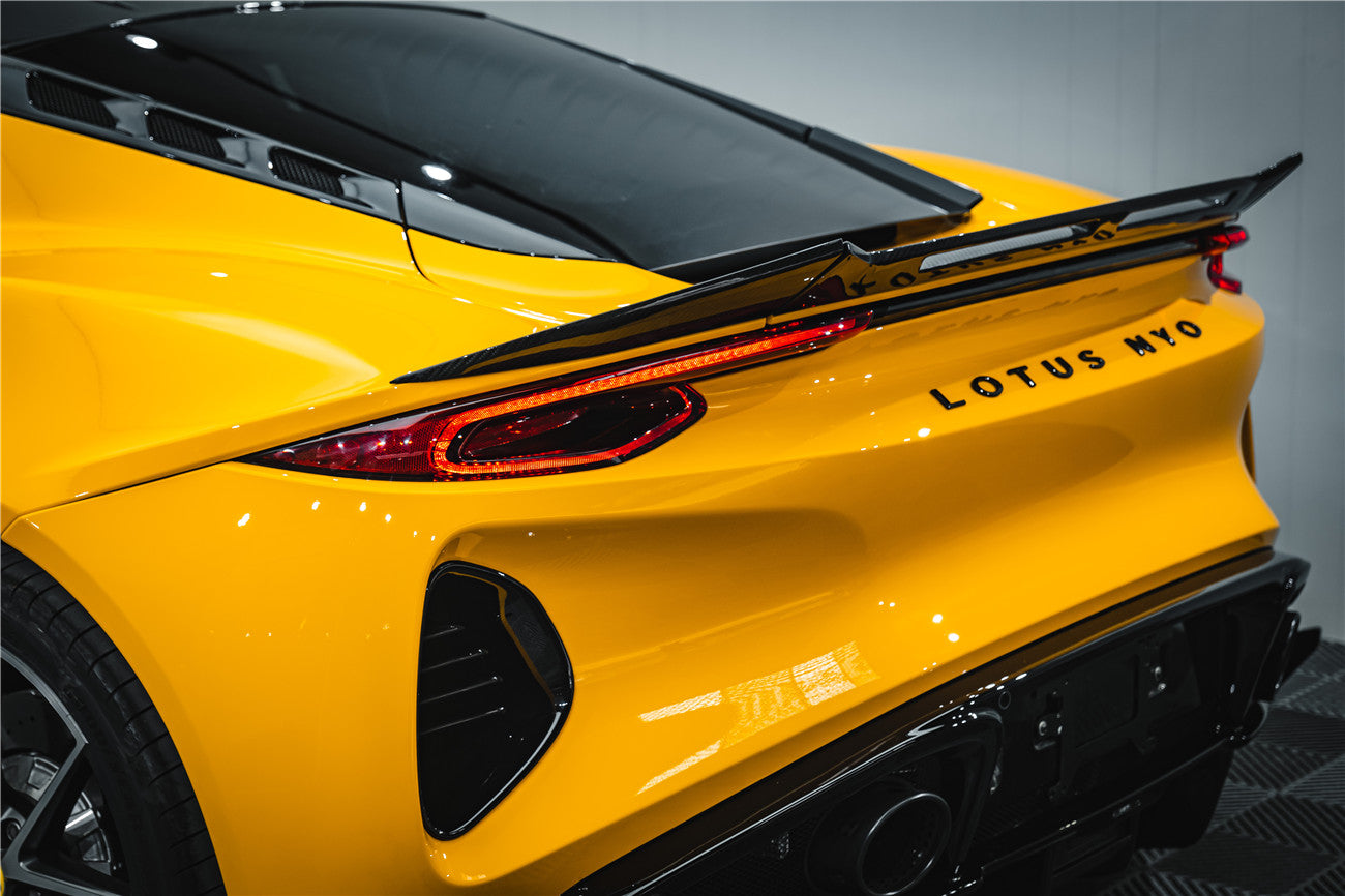2021-2024 Lotus Emira NYO MNK Style Dry Carbon Fiber Trunk Spoiler win ...