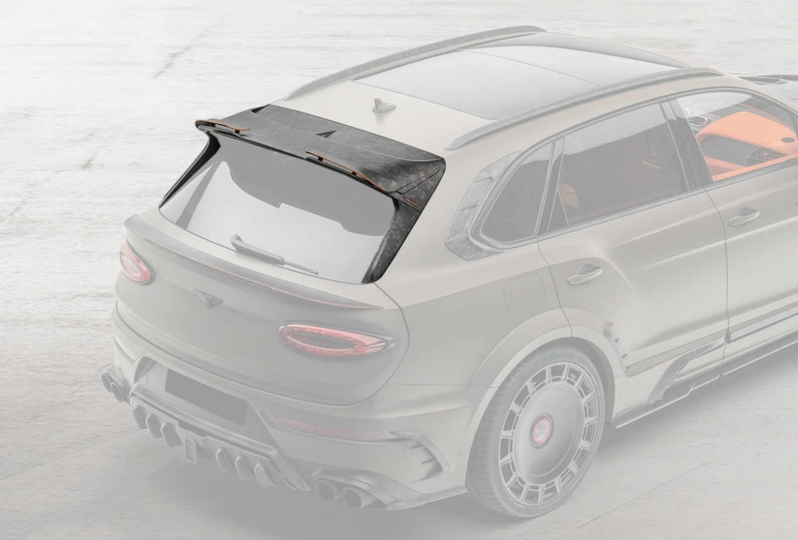 2021-2025 Bentley Bentayga MSY Style DRY Carbon Fiber Roof Spoiler ...