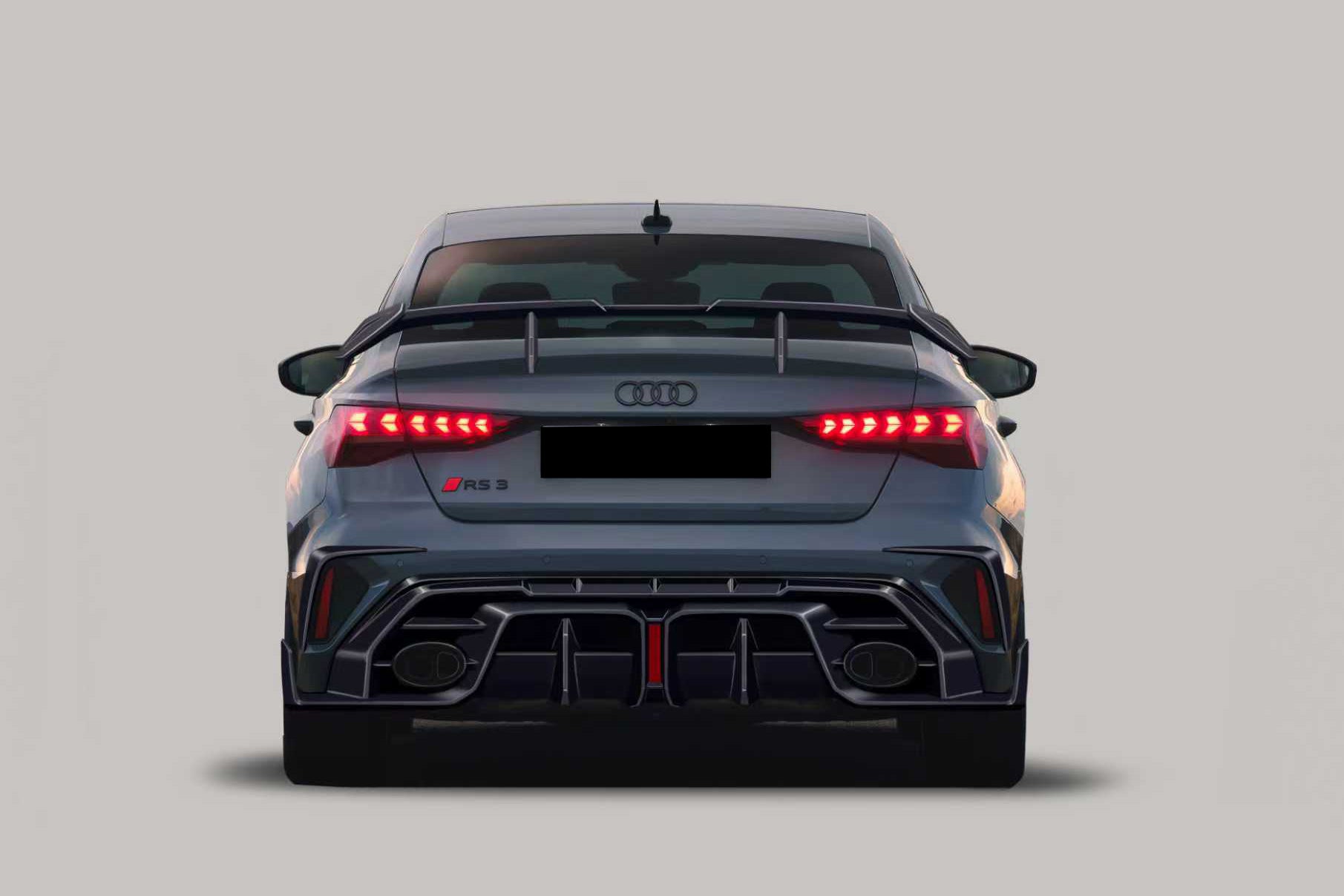 2025-UP Audi RS3 S3 A3 8Y.5 Sedan AD Style Autoclave Carbon Fiber Trun ...
