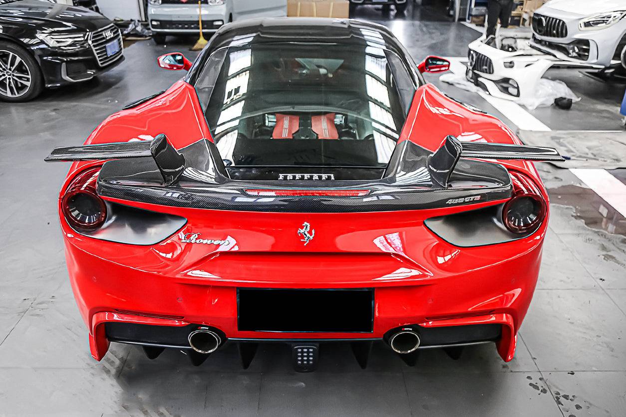 2015-2019 Ferrari 488 GTB MSY Style Trunk Wing Spoiler – Carbonado Aero