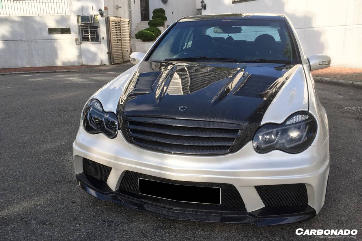 2001-2007 Mercedes Benz W203 C Class WI Style Hood | Carbonado Aero