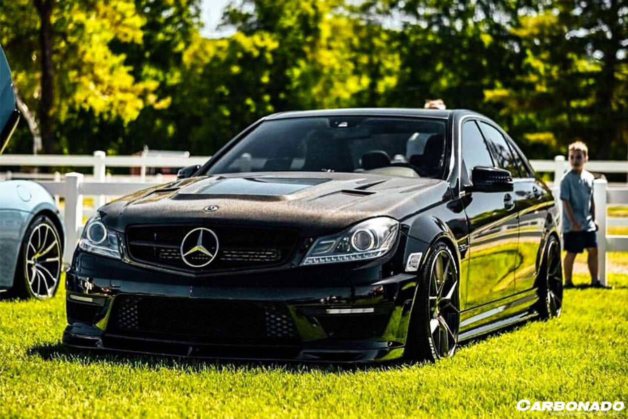 2012-2014 Mercedes Benz W204 C63 AMG VS Style Carbon Fiber Front Lip ...