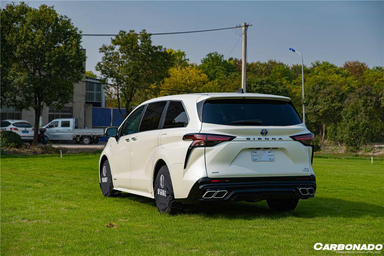 2021-UP Toyota Sienna Thunder Style Plastic Rear Diffuser with Tips ...