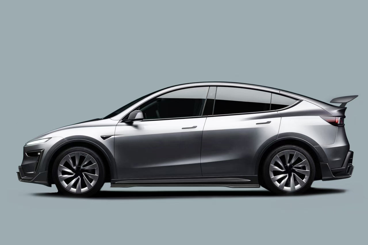 2025-UP Tesla Model Y Refresh OX Style Autoclave Carbon Fiber Side Ski ...