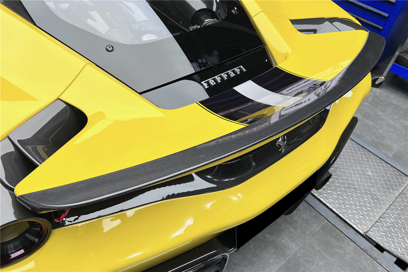 2018-2022 Ferrari 488 Pista NV Style Carbon Fiber Trunk Spoiler Wing ...