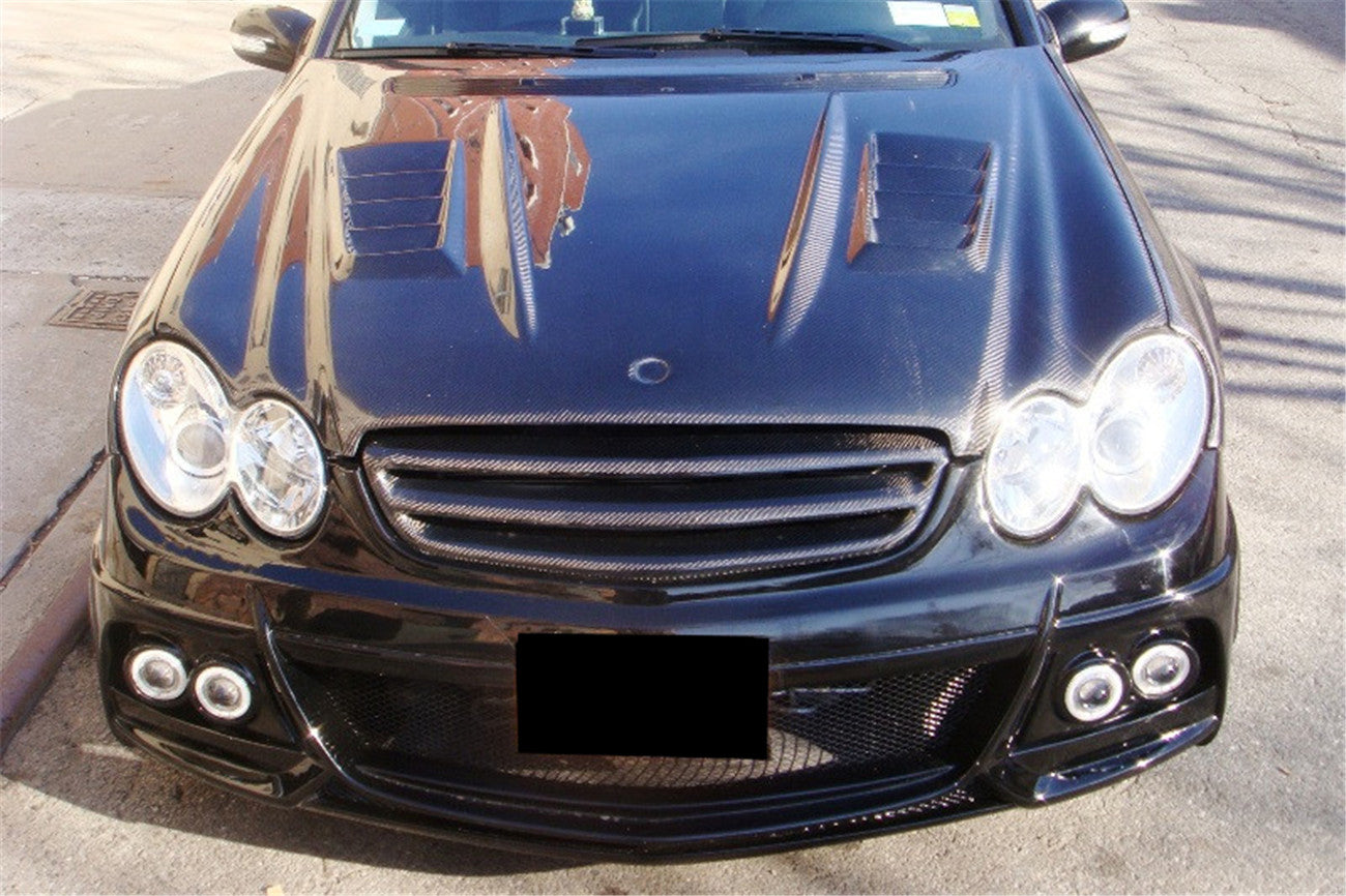2003-2008 Mercedes Benz W209 CLK & W203 C55 AMG WI Style Hood Bonnet ...