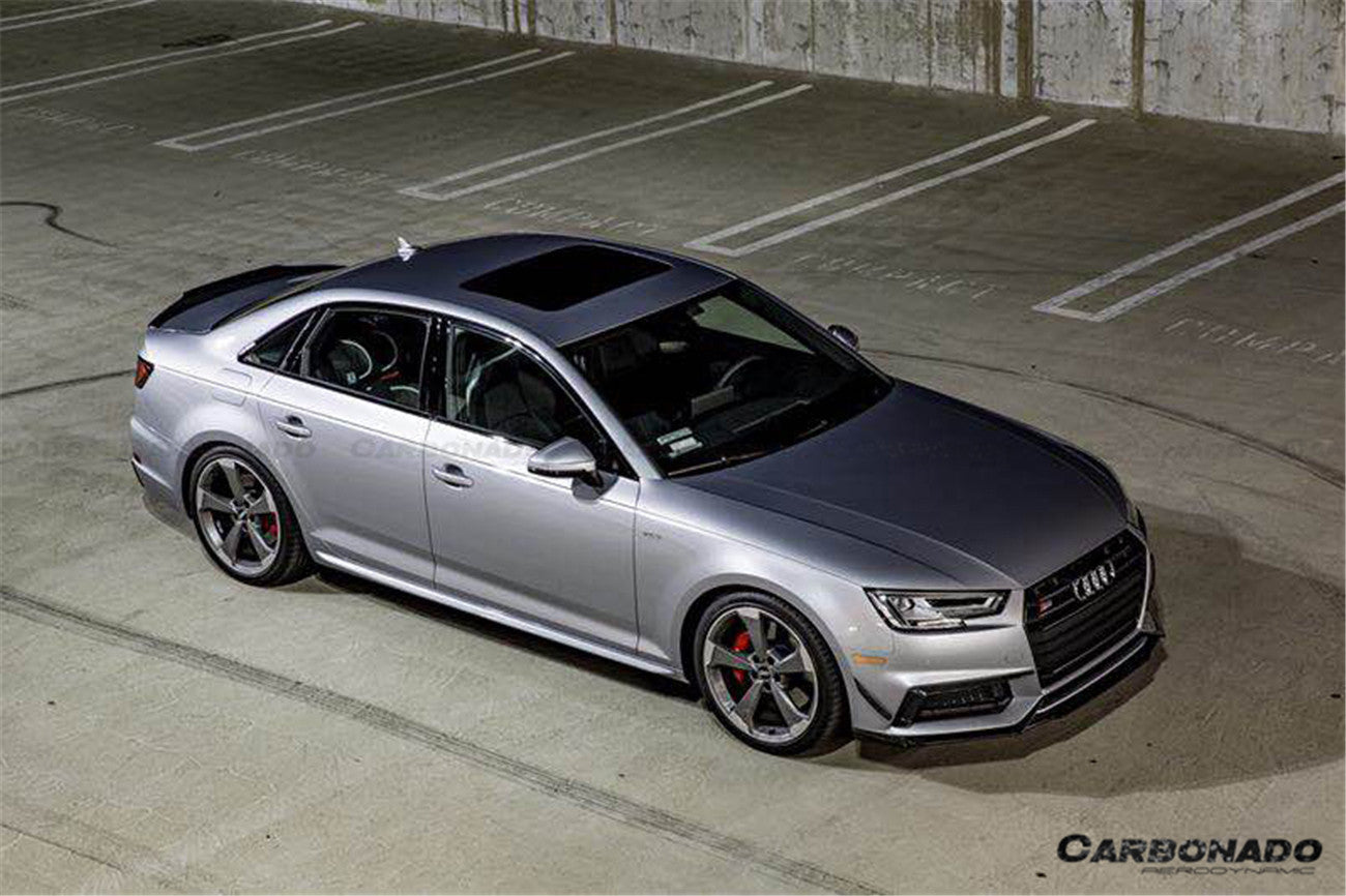 2017-2018 AUDI B9 A4 Sport S4 MD Style Carbon Fiber Front Lip ...