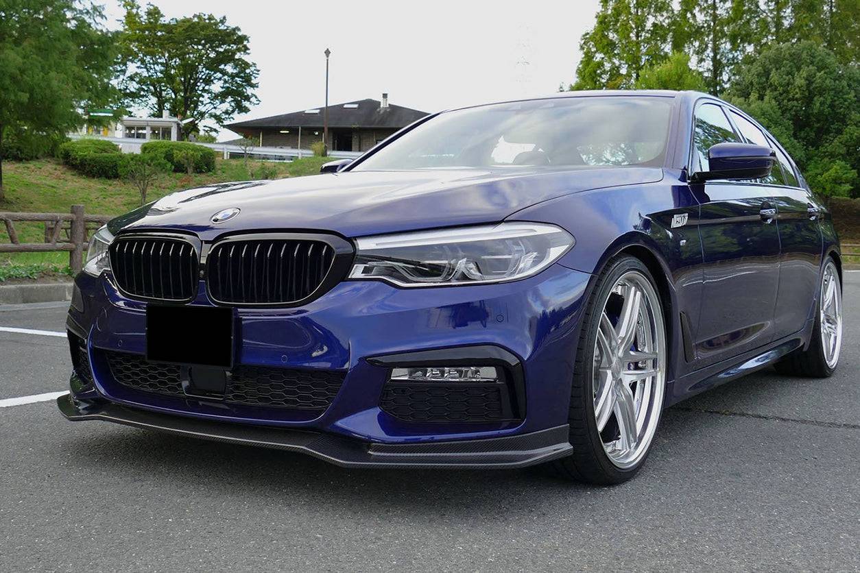 2017-2019 BMW 5 Series G30 G38 M-TECH ECC Style Carbon Fiber Front Lip ...