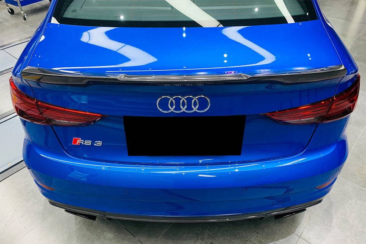 2013-2020 Audi S3 A3 RS3 8V Sedan RW Style Carbon Fiber Trunk Spoiler ...