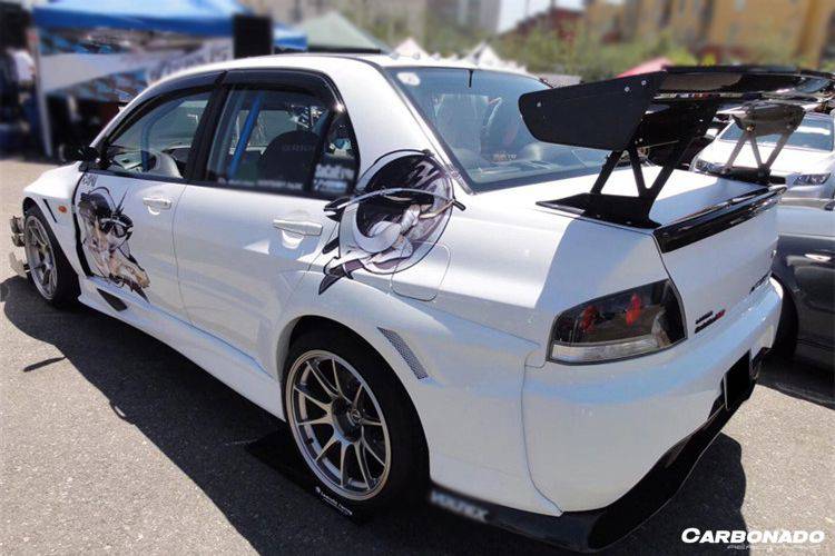 2003-2006 Mitsubishi Evo 7 8 9 VTX Style Carbon Fiber Trunk Spoiler Wi ...