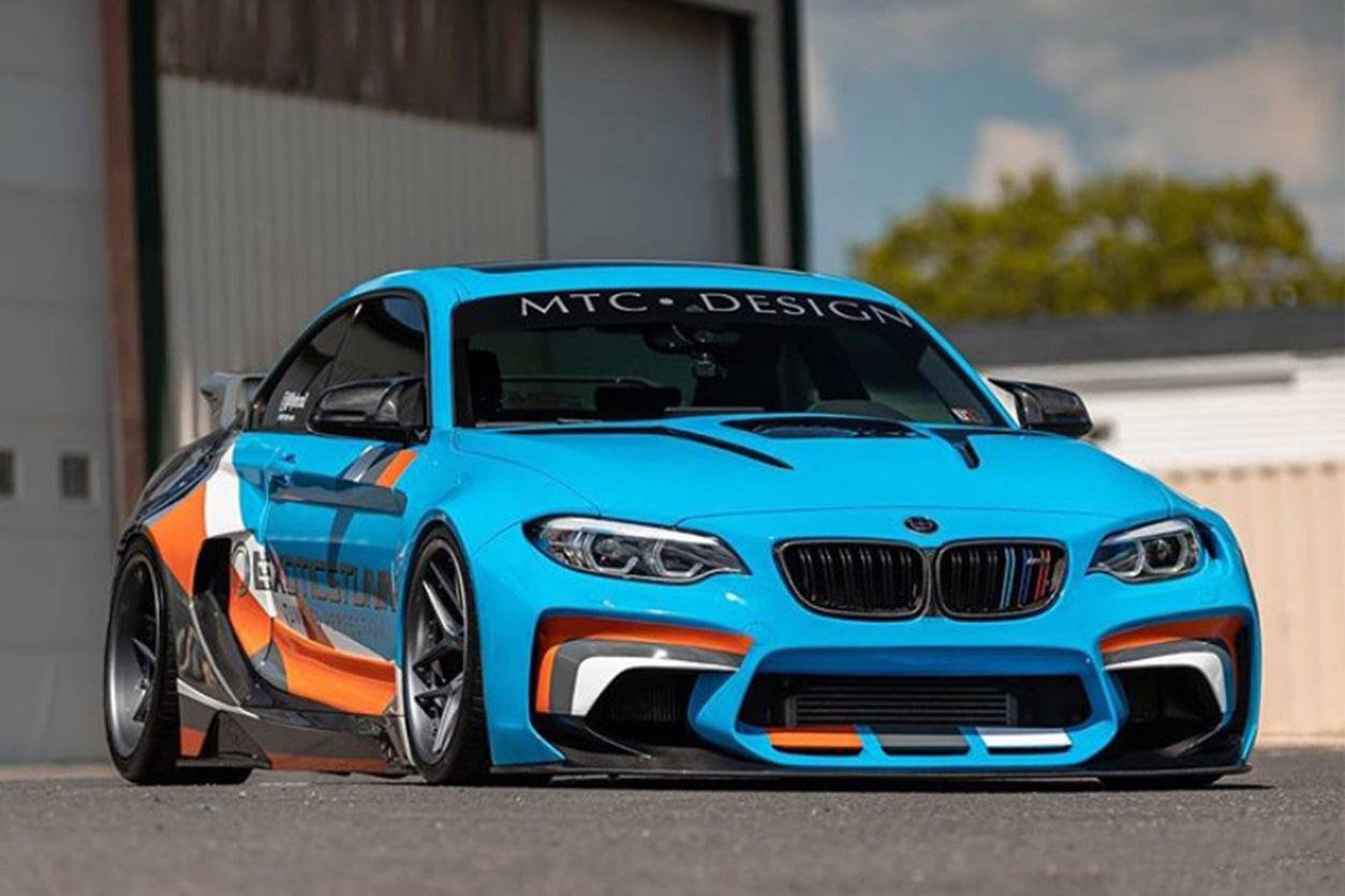 2016-2020 BMW M2 F87 VR Style Partial Carbon Fiber Wide Full Body kit ...