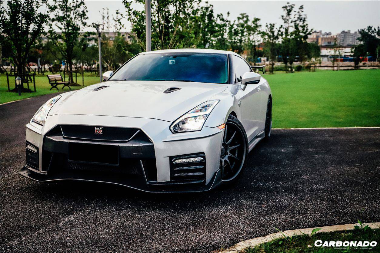 2017-2022 Nissan GTR R35 EBA NISMO Style Front Bumper | Carbonado Aero