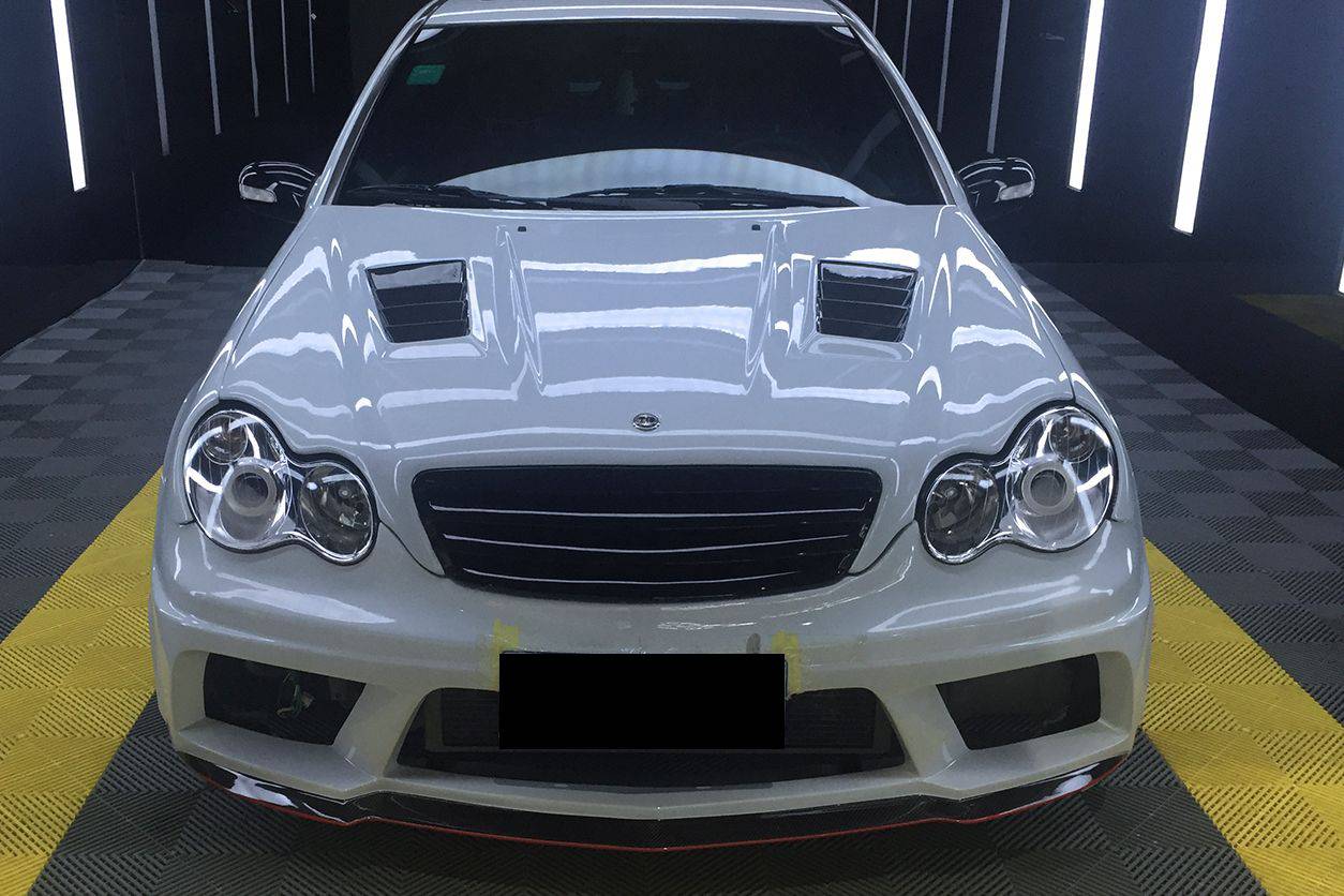 2001-2007 Mercedes Benz W203 C Class WI Style Hood | Carbonado Aero