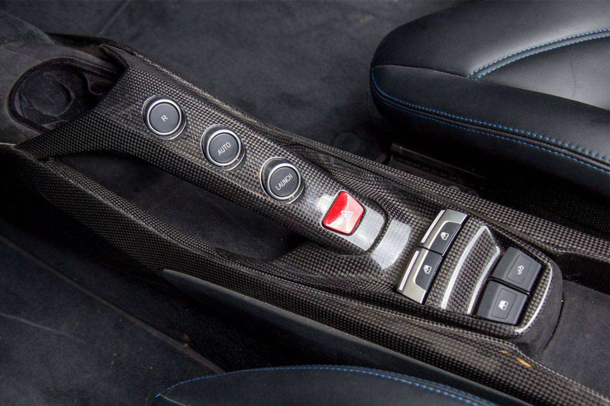 2015-2020 Ferrari 488 GTB Spider Dry Carbon Fiber Bridge Support Windo ...