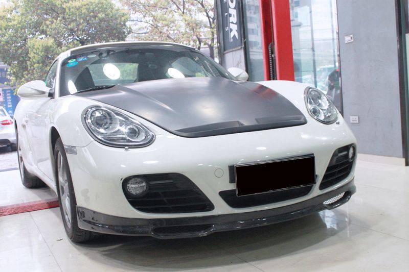 2009-2012 Porsche Cayman 987 EM Style Carbon Fiber Front Lip ...