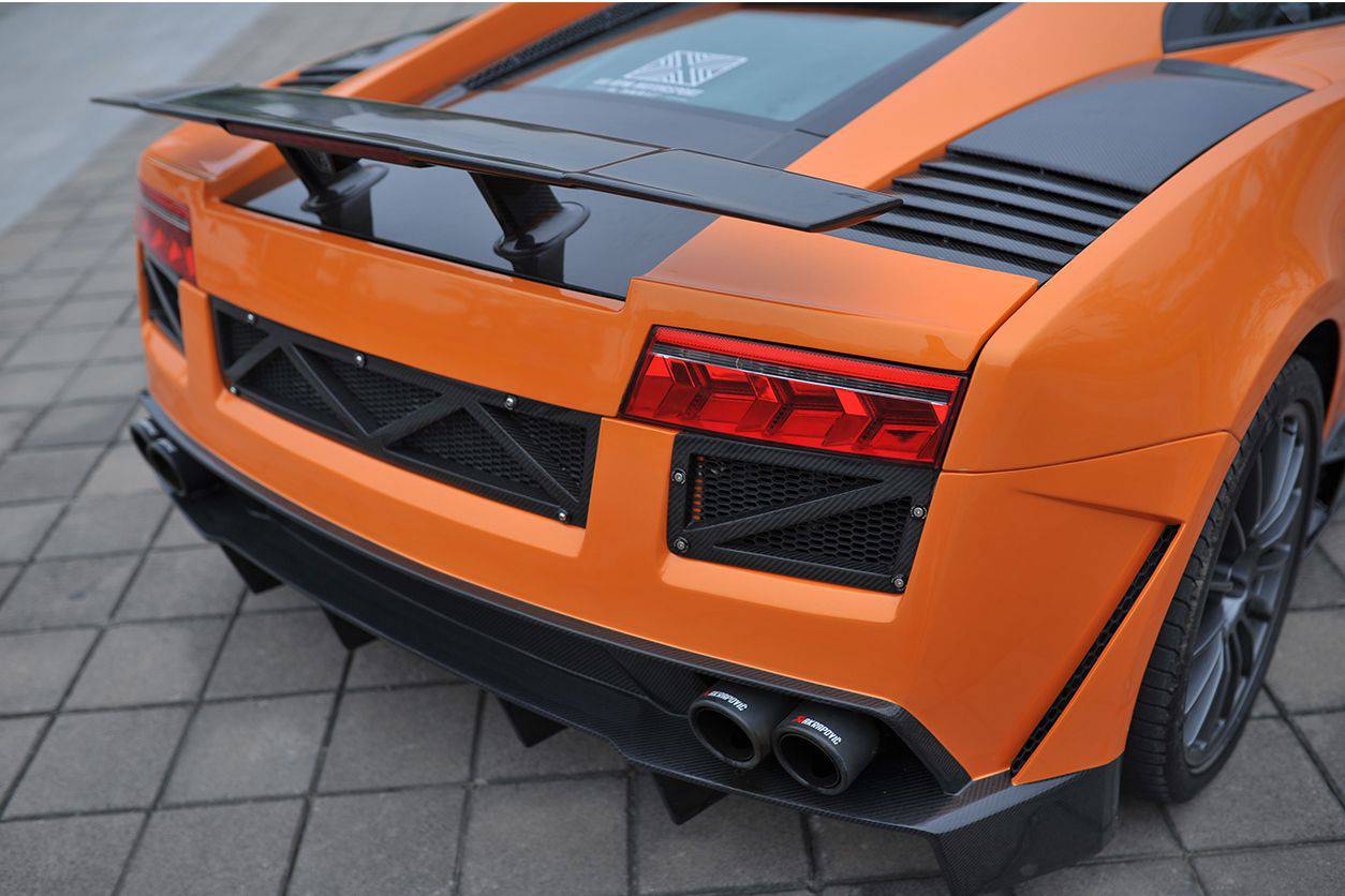 2004-2014 Lamborghini Gallardo SV Style Carbon Fiber Trunk Spoiler ...